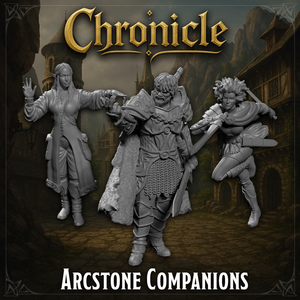 Arcstone Companions - Adventurer Trio - Skirmish Games