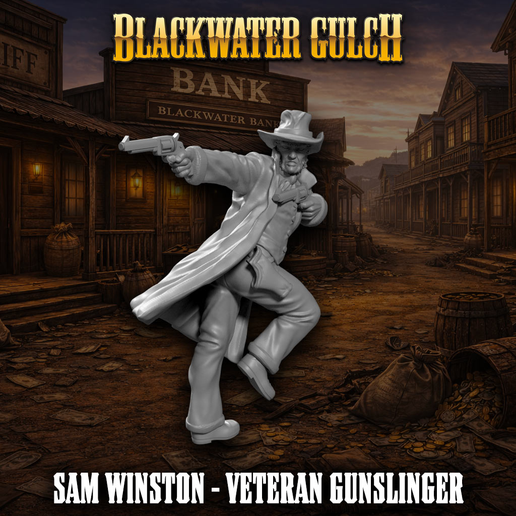 Sam Winston - Veteran Gunslinger - Skirmish Games